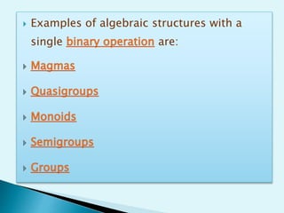 Abstract algebra & its applications (1) | PPTX