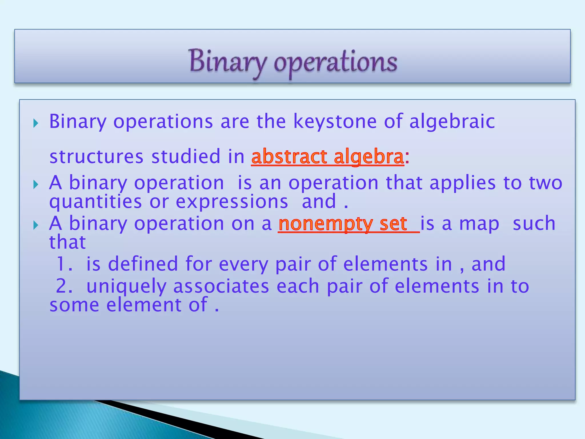 Abstract algebra & its applications (1) | PPTX