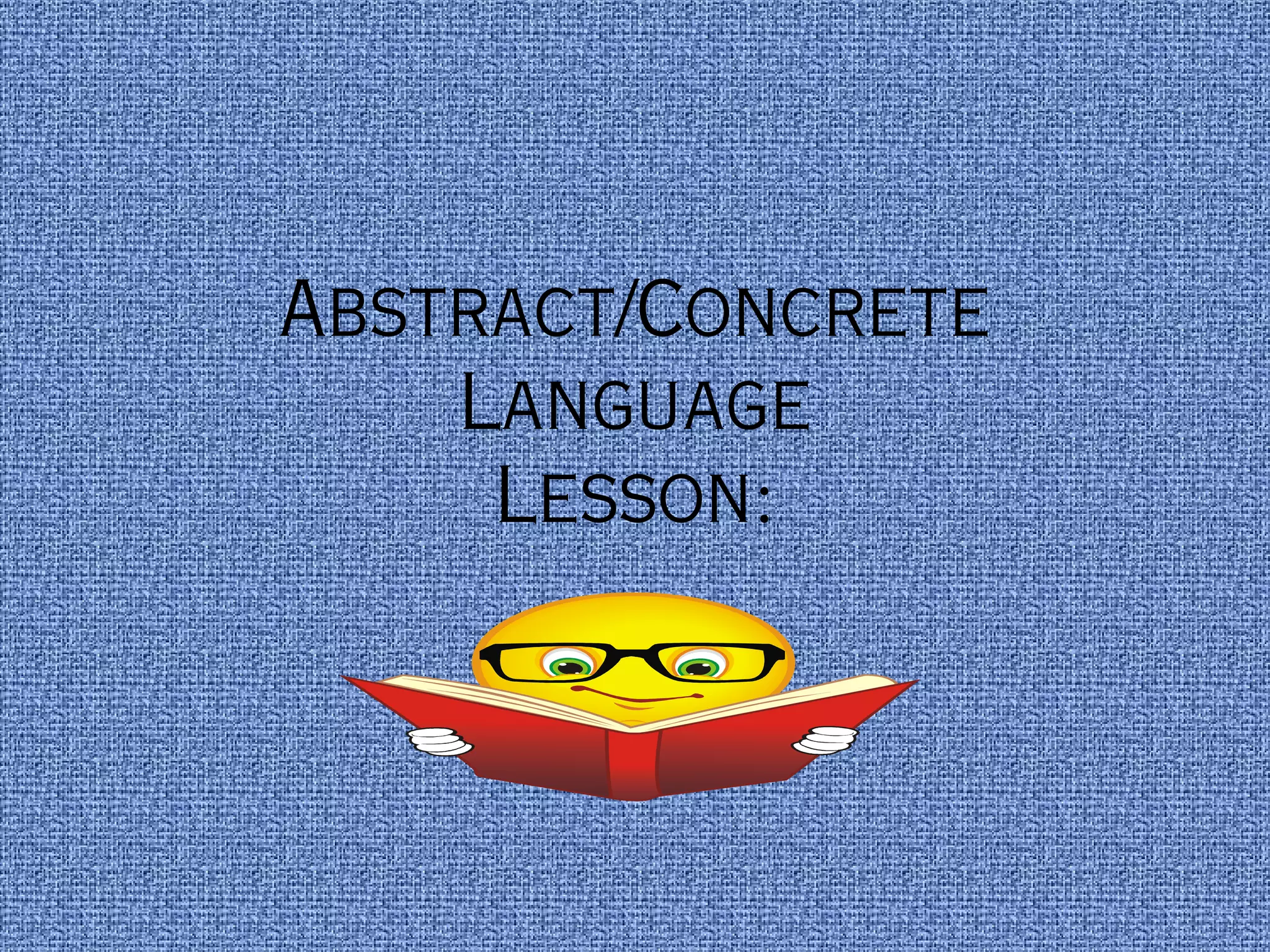 Abstract and concrete | PDF