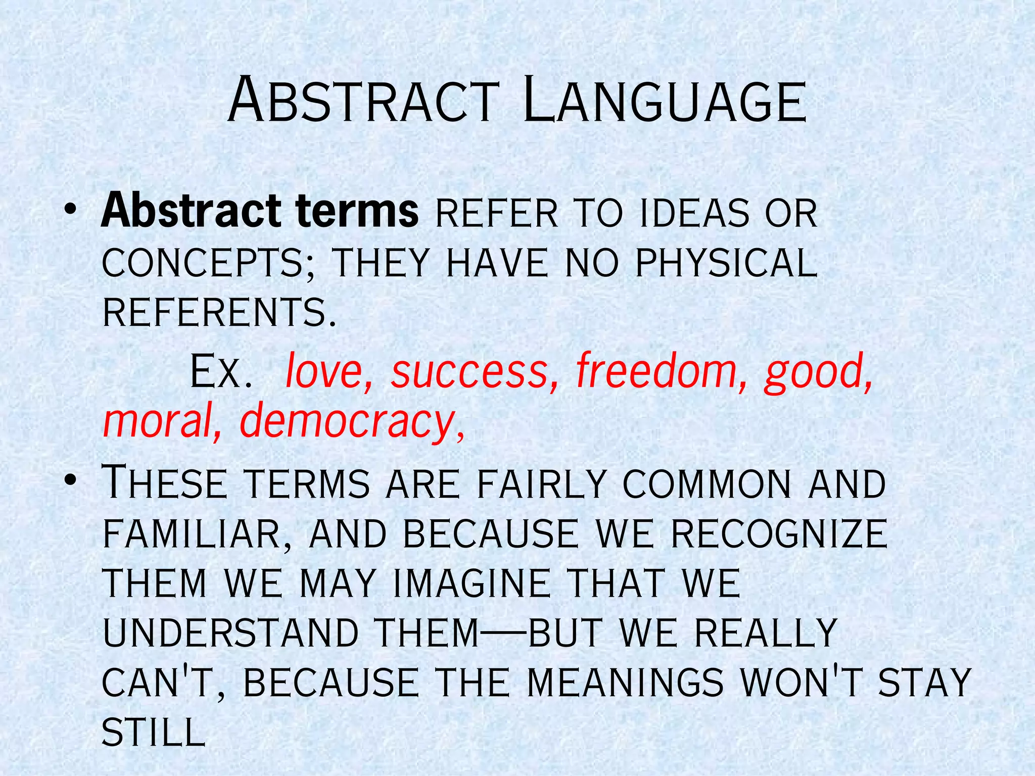 Abstract and concrete | PDF