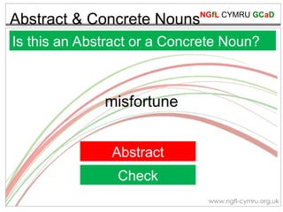 Abstract and Concrete Nouns - Presentation | PPT