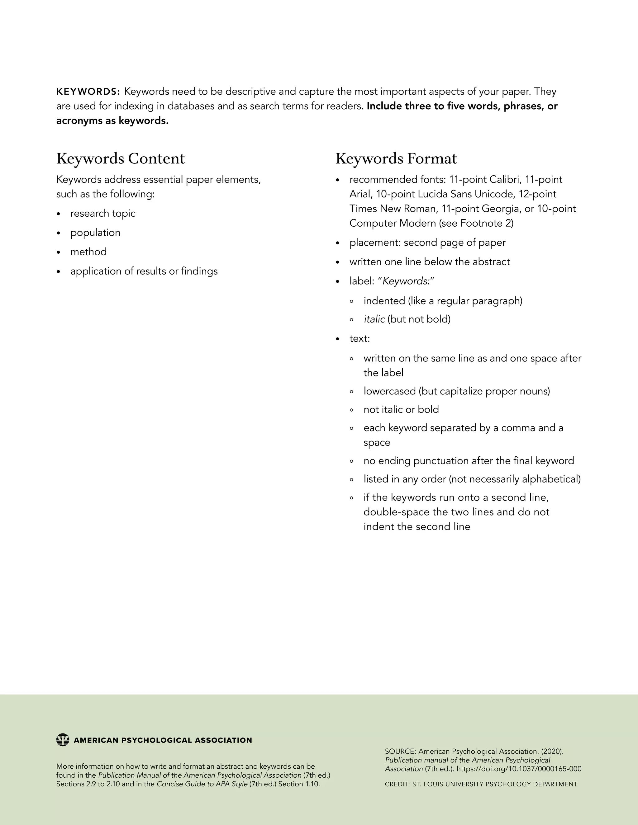 Abstract and keywords guide 7th ed. | PDF