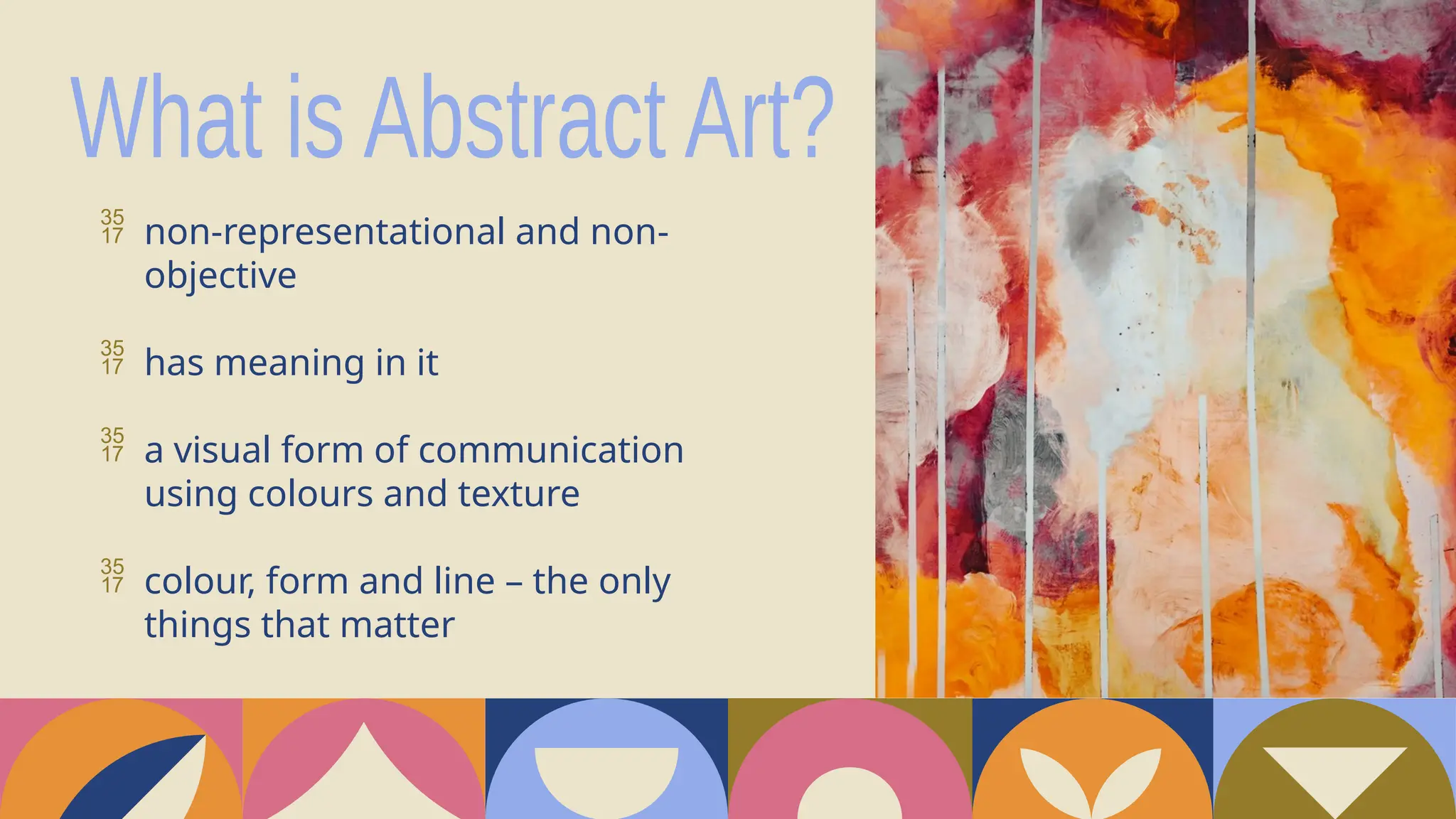 A presentation on the topic abstract art | PPT