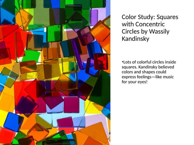 Abstract Art Examples for Kids age good 6-9 | PPTX