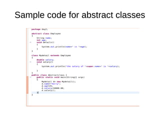 Abstract classes | PPT