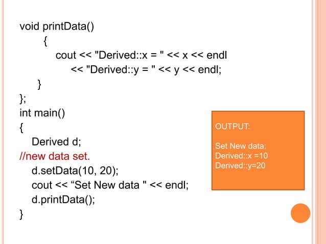 Abstract class in c++ | PPTX