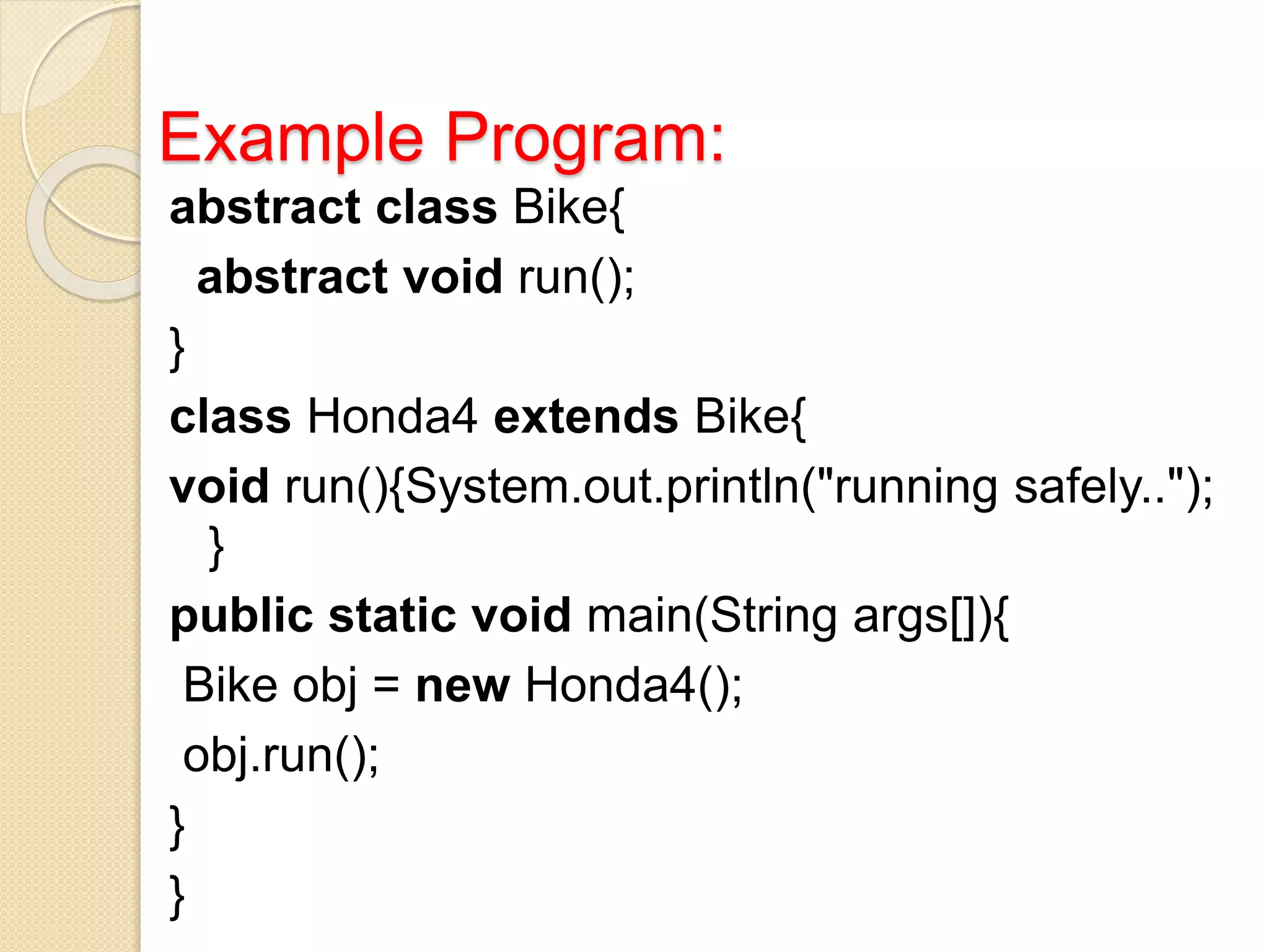 Abstract class | PPTX
