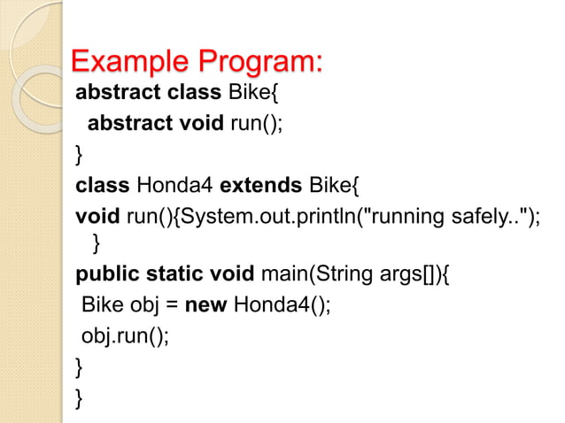 Abstract class | PPT