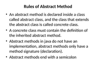 java program in Abstract class . pptx | PPT