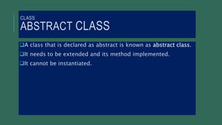 Abstract class and interface | PPT