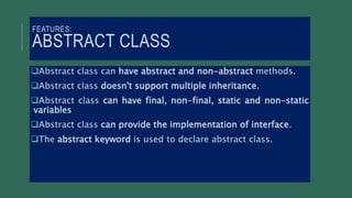 Abstract class and interface | PPT