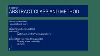 Abstract class and interface | PPT