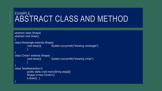 Abstract class and interface | PPT