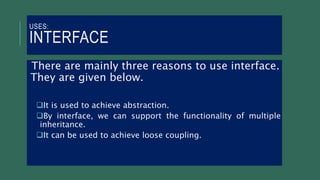 Abstract class and interface | PPT