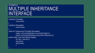Abstract class and interface | PPT