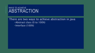 Abstract class and interface | PPT