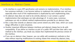 Abstract classes and interfaces | PDF