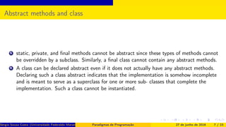 Abstract classes and interfaces | PDF
