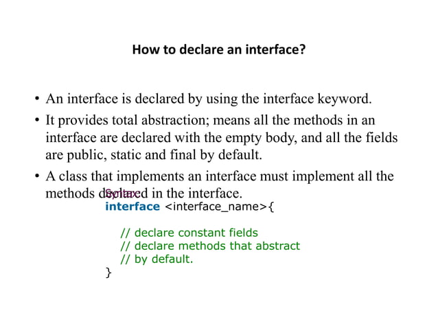 ABSTRACT CLASSES AND INTERFACES.ppt