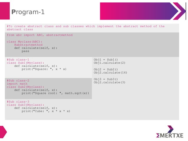 Python Programming Abstract Classes Interfaces Ppt