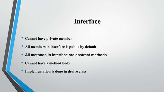 Abstract Classes And Interfaces Ppt