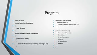 Abstract classes & interfaces | PPTX