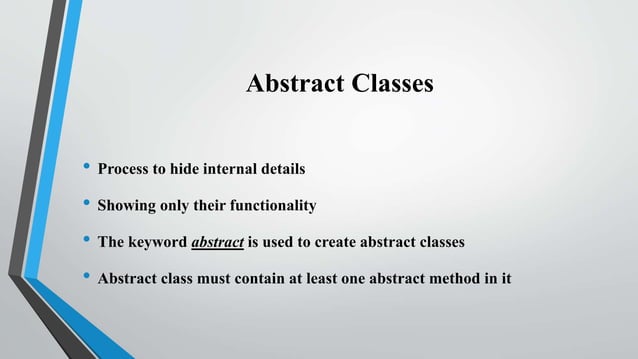 Abstract classes & interfaces | PPT