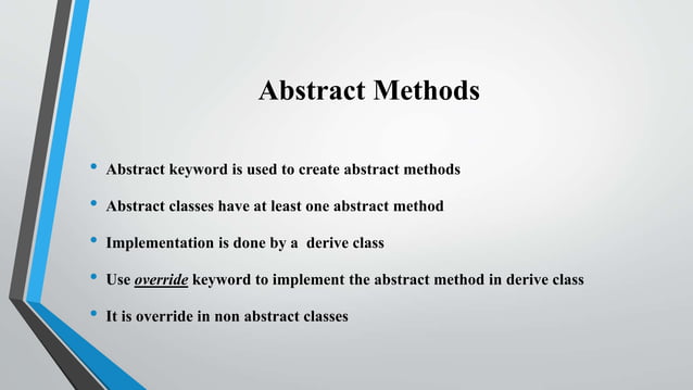 Abstract classes & interfaces | PPT