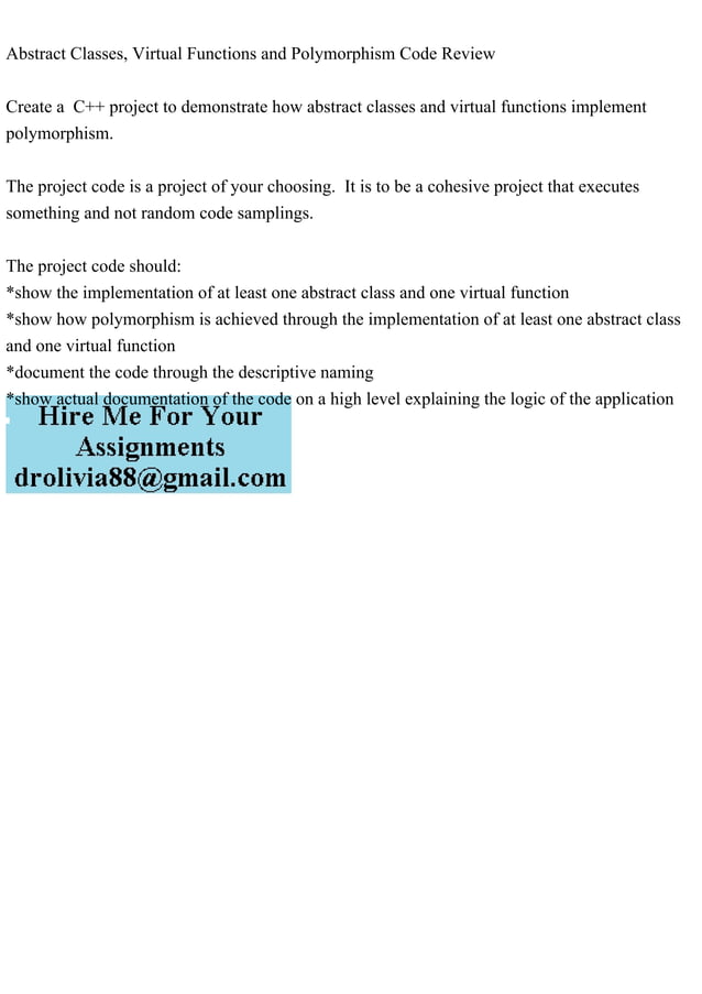 Abstract Classes, Virtual Functions and Polymorphism Code Review.pdf