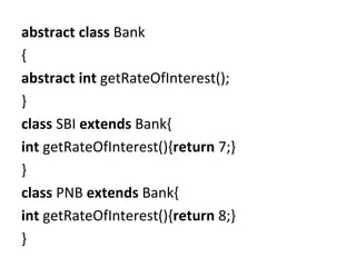 Abstract class in java | PPT