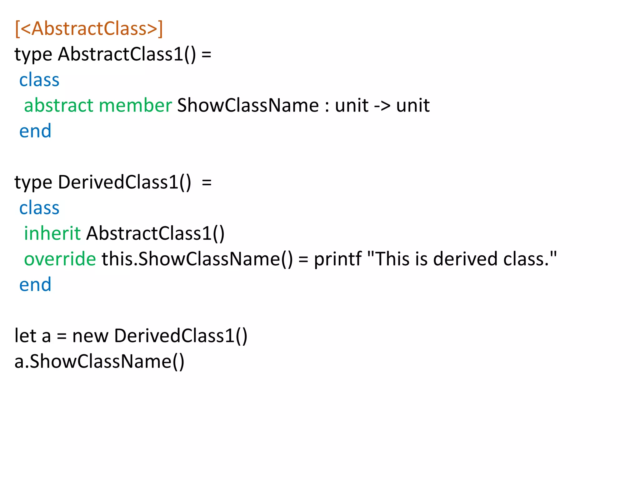 .NET F# Abstract class interface | PPT