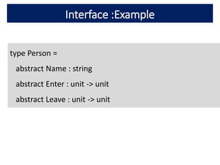 .NET F# Abstract class interface | PPT