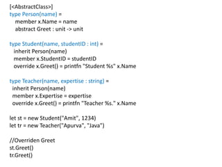 .NET F# Abstract class interface | PPT