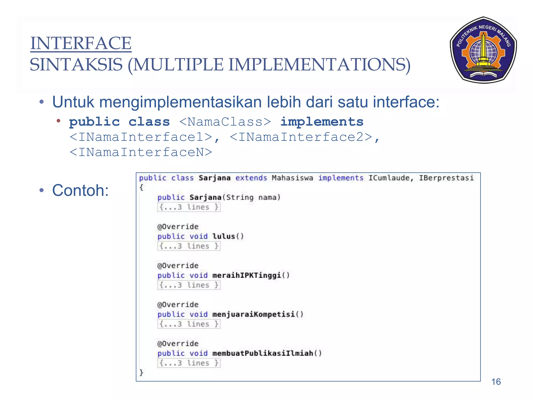 Abstract Class & Interface | PPTX