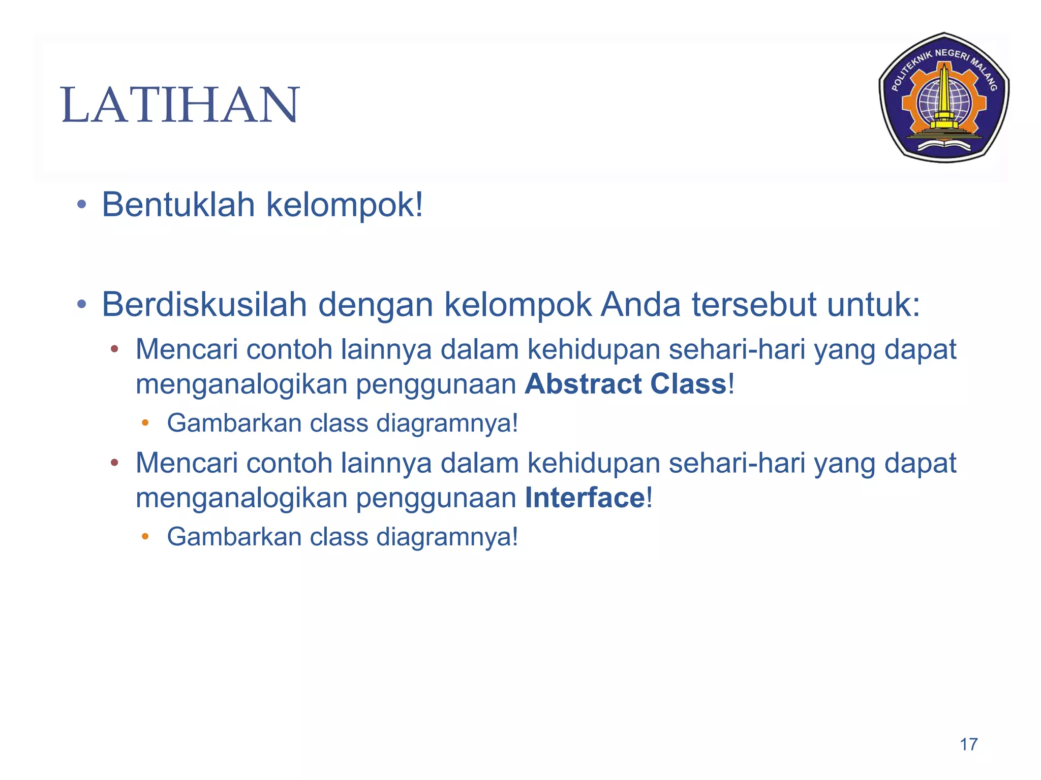 Abstract Class & Interface | PPTX