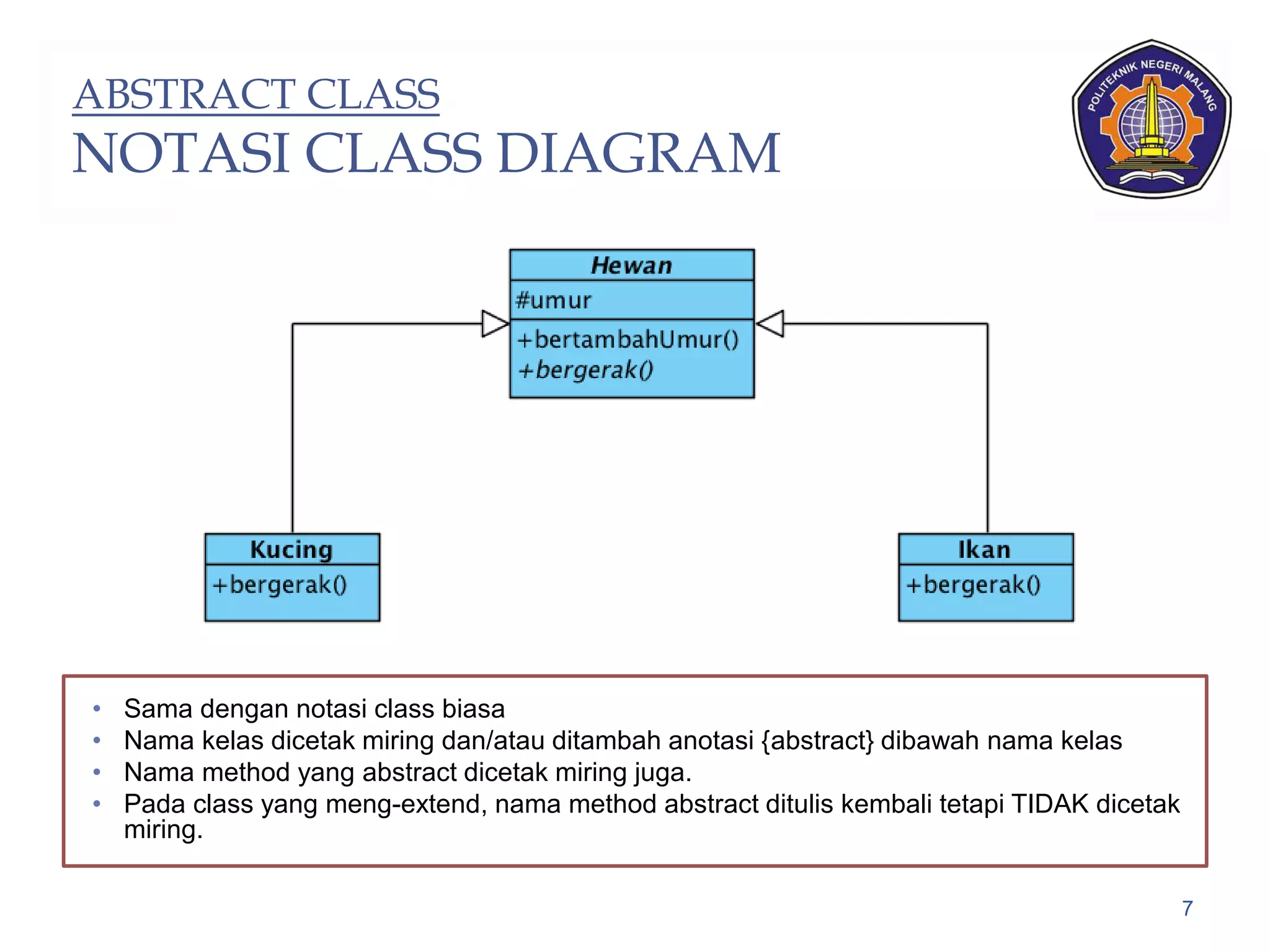 Abstract Class & Interface | PPTX