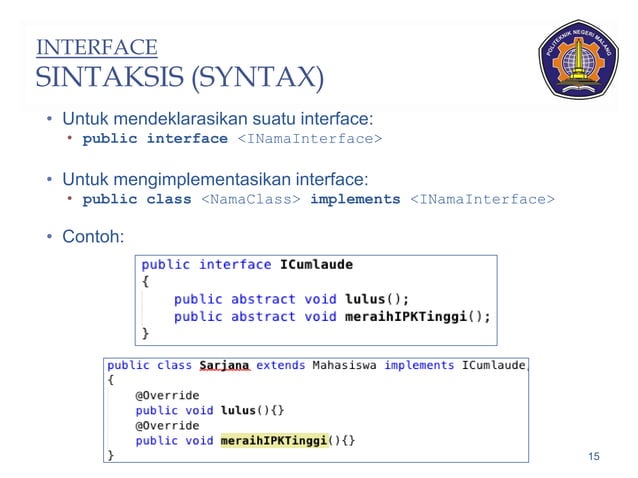 Abstract Class & Interface | PPTX