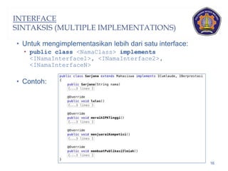 Abstract Class & Interface | PPTX