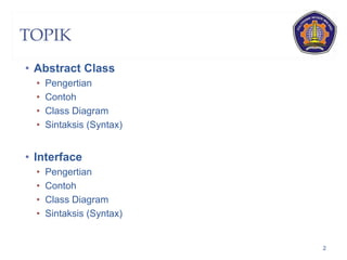 Abstract Class & Interface | PPTX