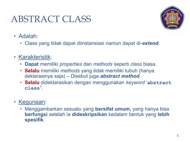 Abstract Class & Interface | PPTX