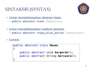 Abstract Class & Interface | PPTX