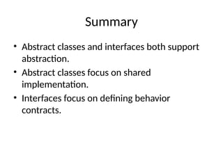 abstract_class_vs_interface_java with examples | PPTX