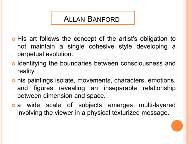 Abstract Painting & contemporary Art | Allan Banford | PPTX | Painting ...