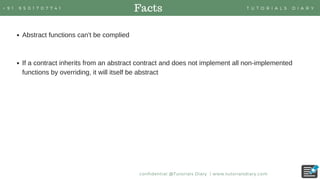 Abstract contract In Solidity | PPT