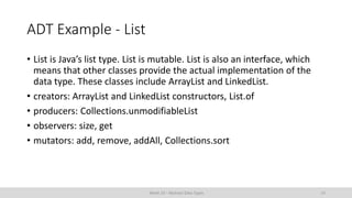 Abstract Data Types In Java With Examples | PDF