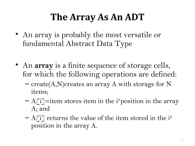Abstract data types (adt) intro to data structure part 2 | PPT