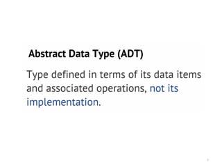 Abstract data types (adt) intro to data structure part 2 | PPT
