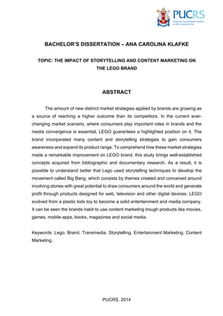 The Impact of Storytelling and Content Marketing on The Lego Brand ...