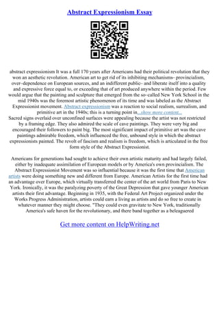 Abstract Essay | PDF