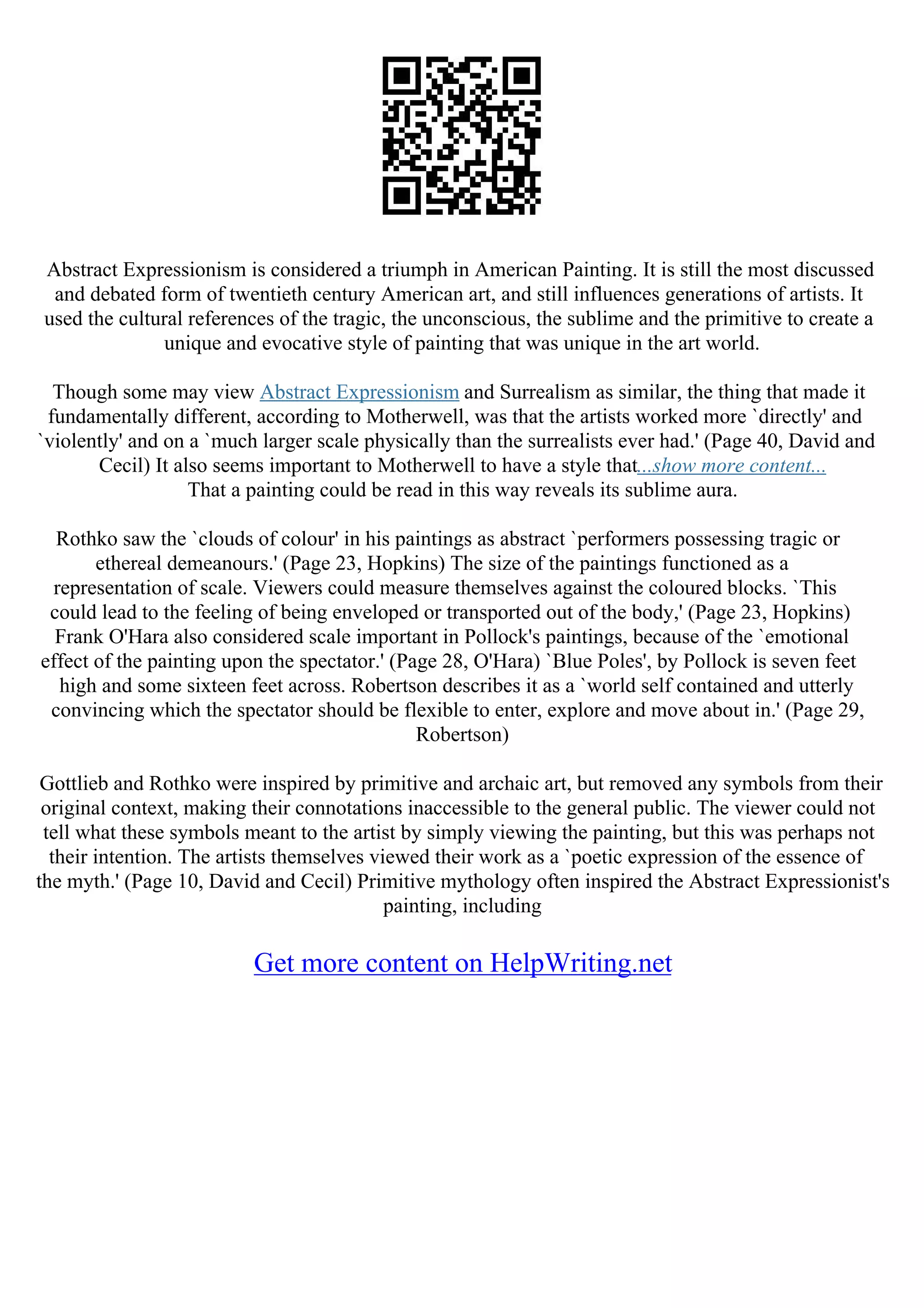 Abstract Essay Example | PDF